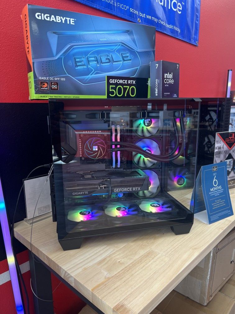 Custom RTX 5070 Gaming PC. Only $50 Down With No Credit Needed ...
