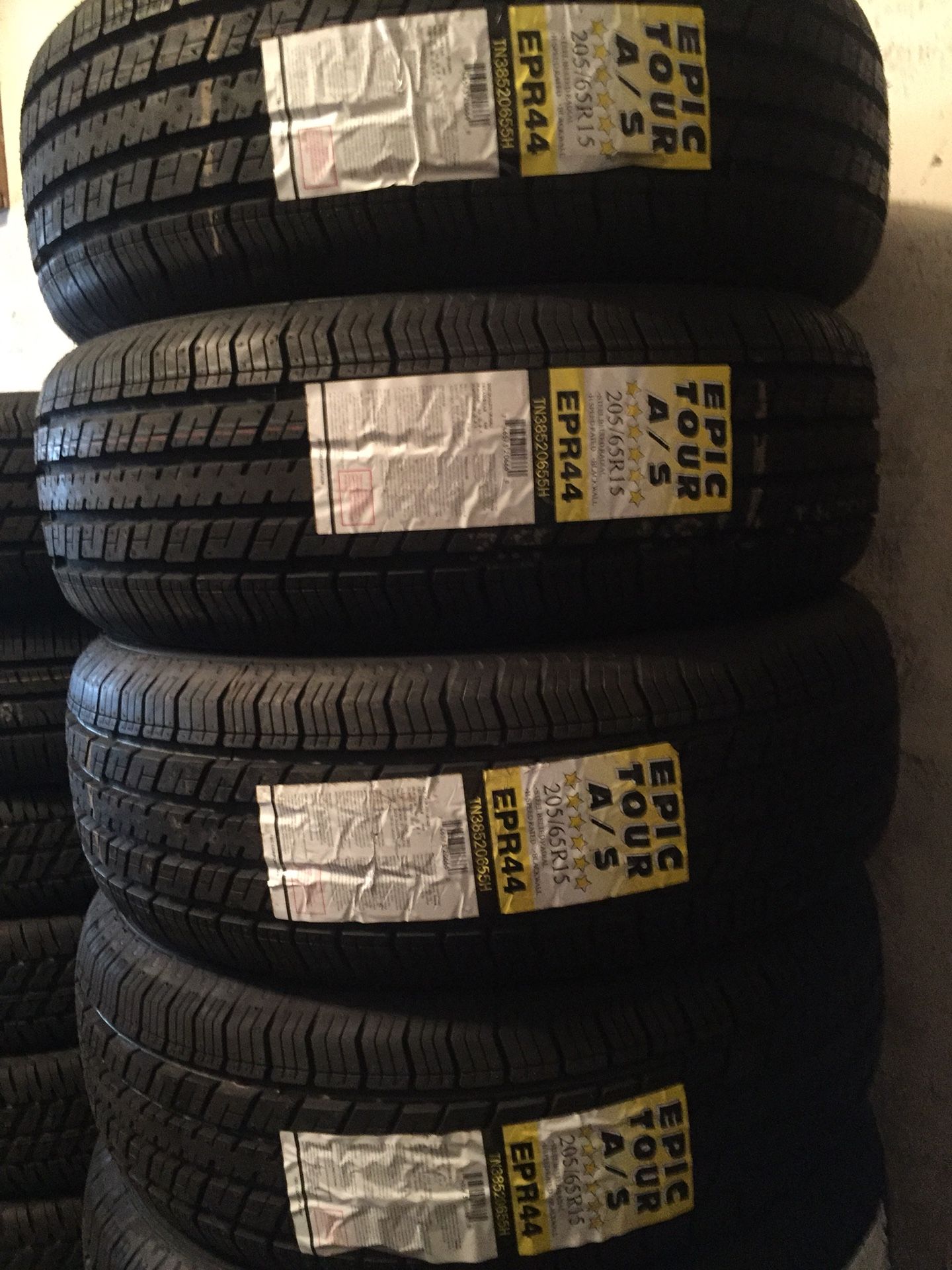 New Tire 2056515 Epic Tour All Season $64 each. All four include ...