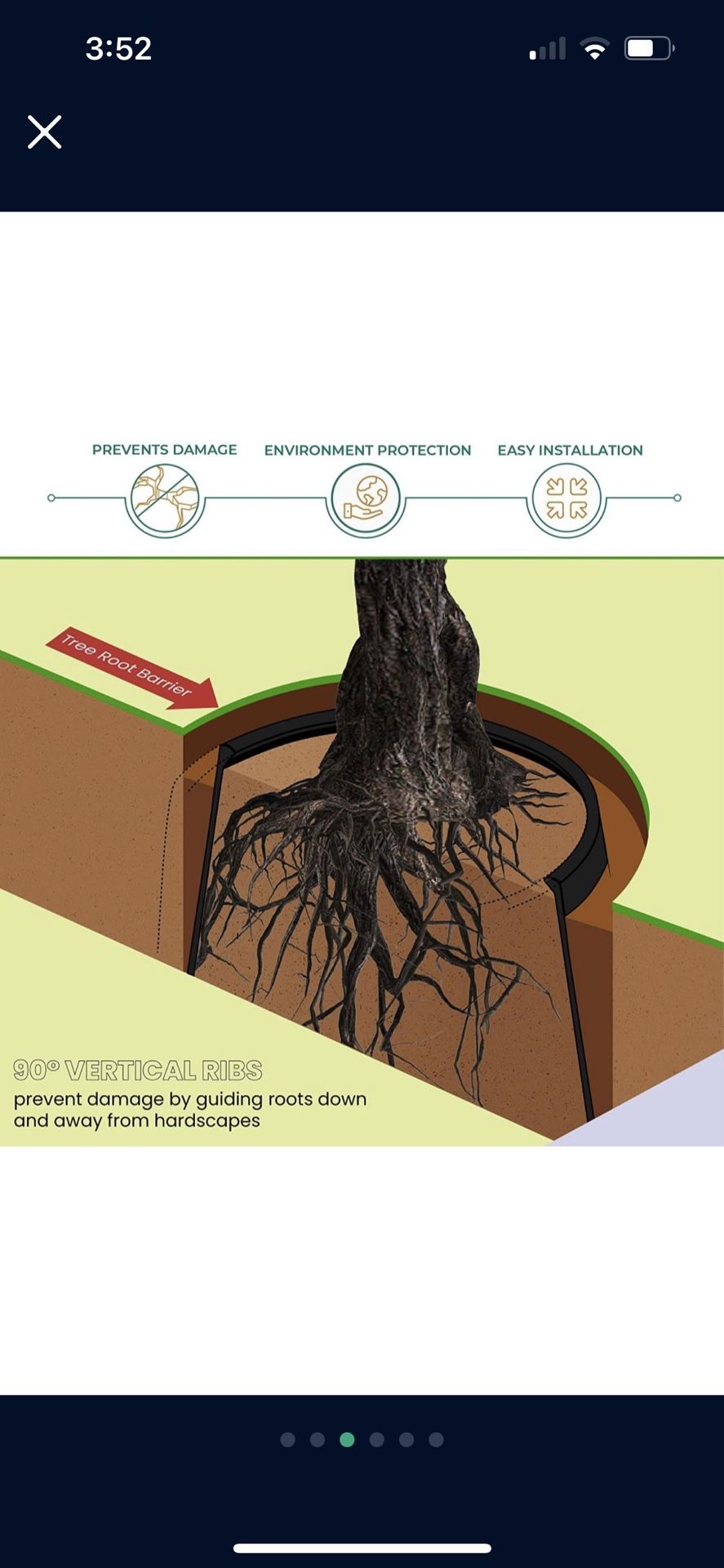 13- 79 DeepRoot UB 24-2 Tree Root Barrier, D x 24” W, 40lf, Black, Inch ...