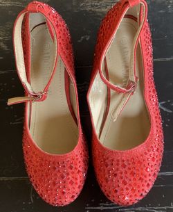 Red Girls Pageant Shoes