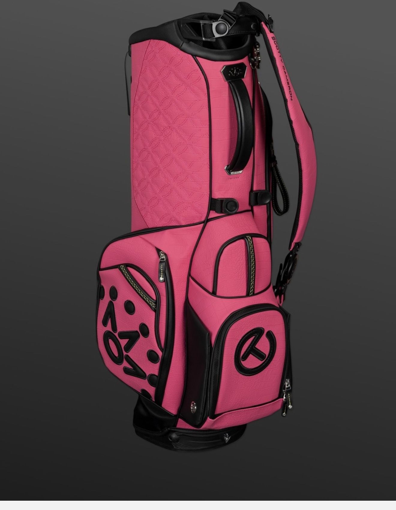 Scotty Cameron Vessel Exotic Electric Pink Player V Stand Bag Masters ...