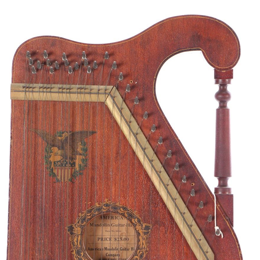 Antique American Music Co. 33 String Zither Circa 1894 for Sale in ...