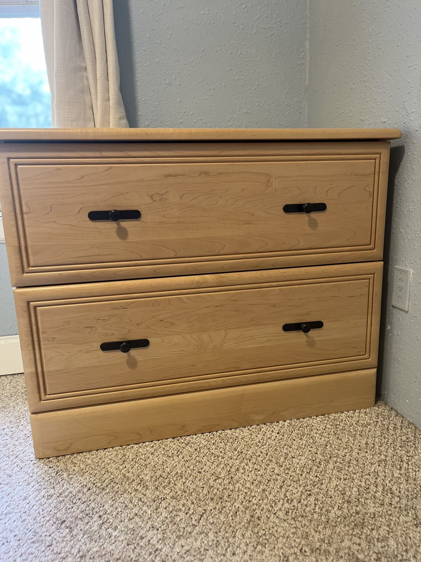 Real Wood Desk w/Hutch & FREE Matching File Cabinet for Sale in ...