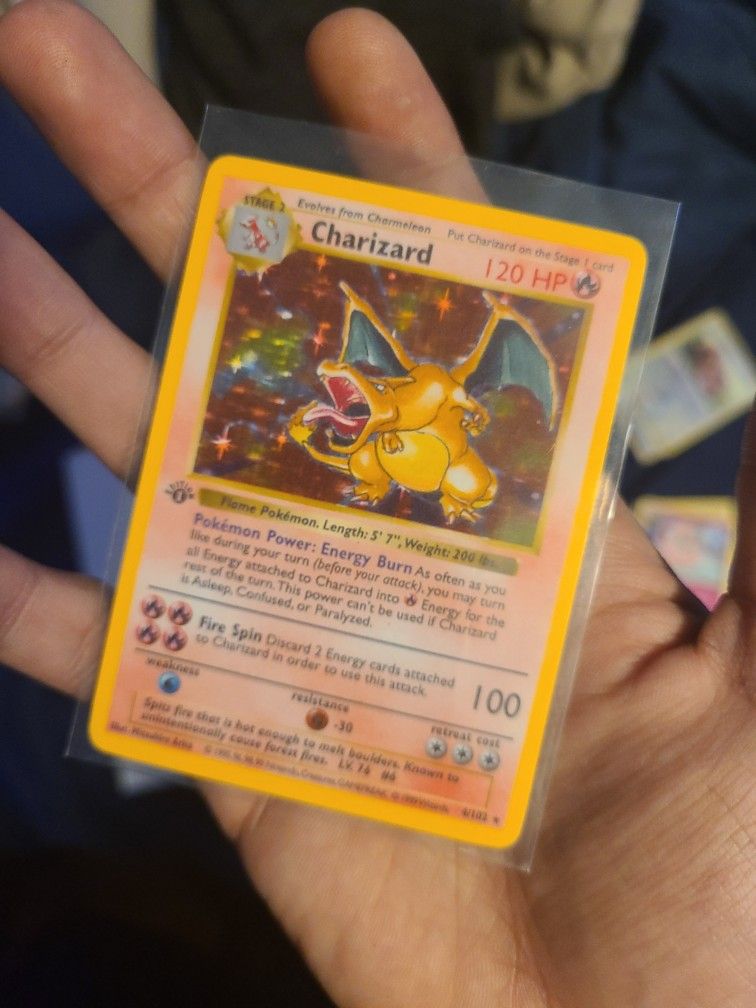 PROXY *PROXY* POKEMON CARD NON HOLOGRAPHIC CHARIZARD BASE SET 1ST ...
