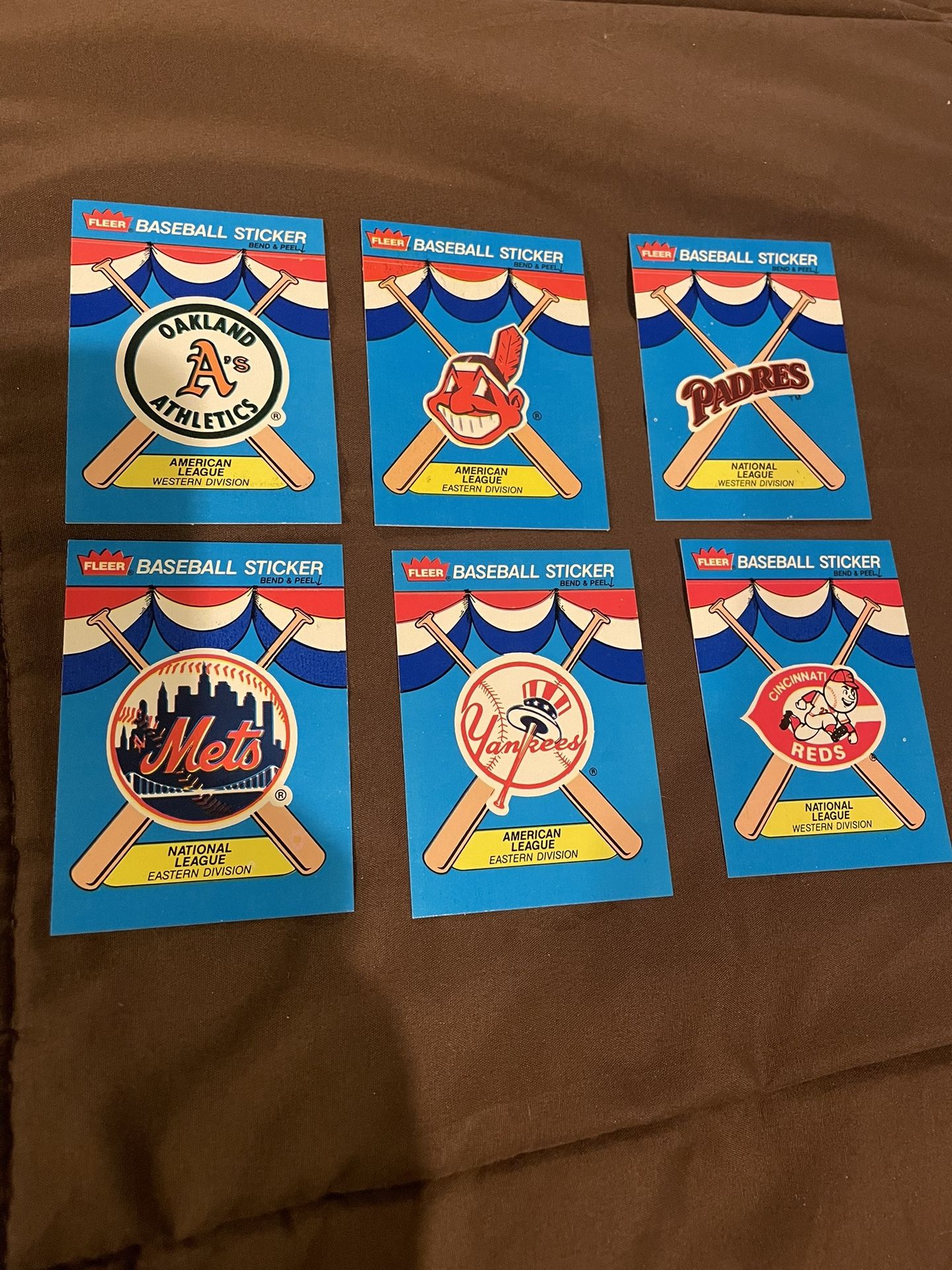 Fleer Team Logo Stickers