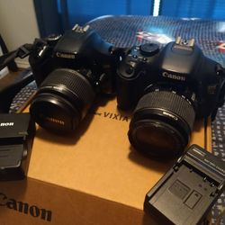 2 Canon DSLR Cameras (T3i & Tsi) With Chargers & 18-55mm Lenses for ...