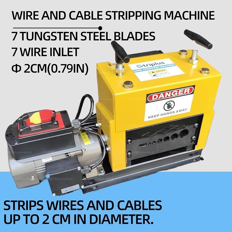Wire and cable stripping machines Electric full-automatic waste wire ...