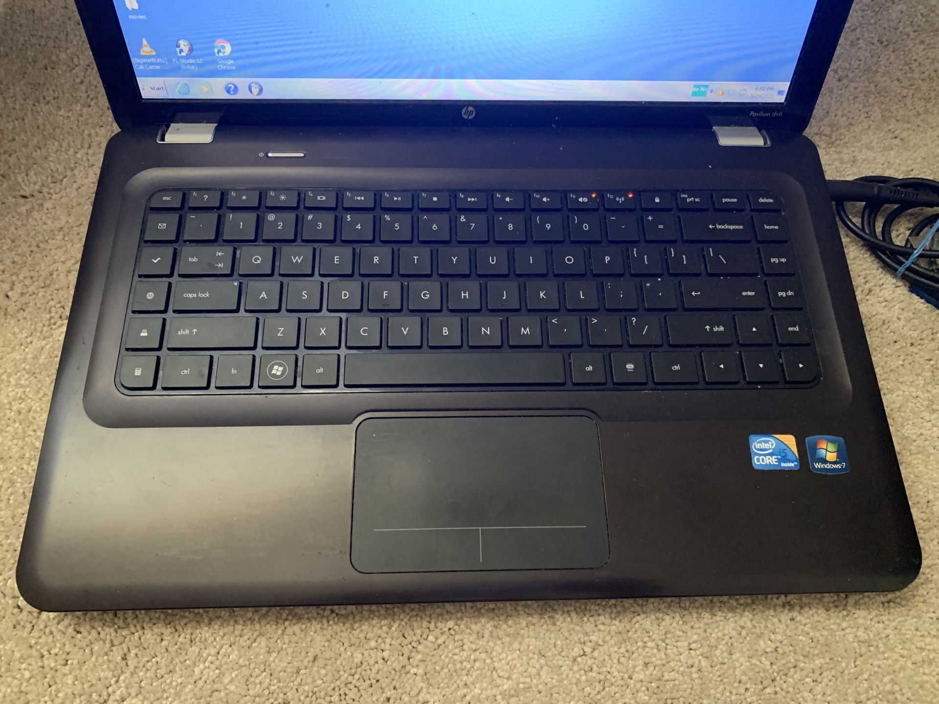 Older Working HP Windows 7 Home Prem OA Microsoft Laptop Computer for ...