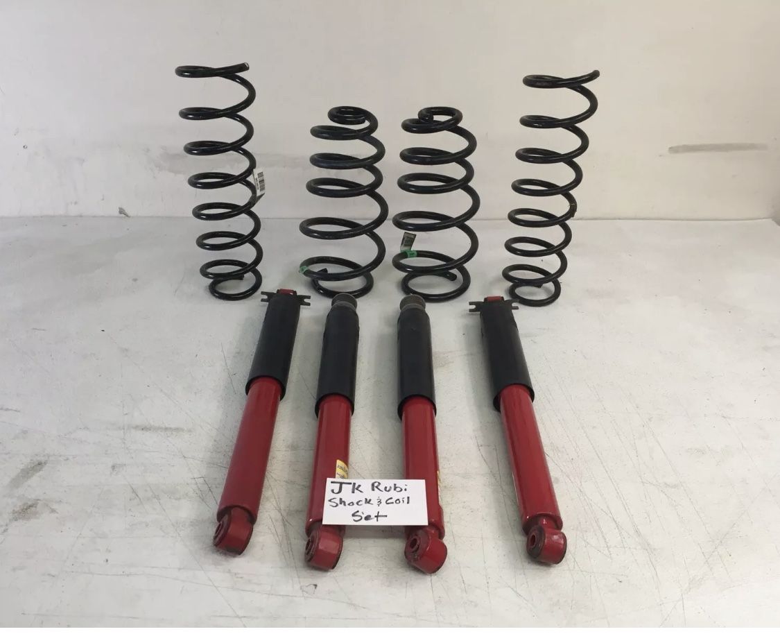 2007-2018 JEEP WRANGLER JK JKU RUBICON RED SHOCKS UNLIMITED FRONT AND ...
