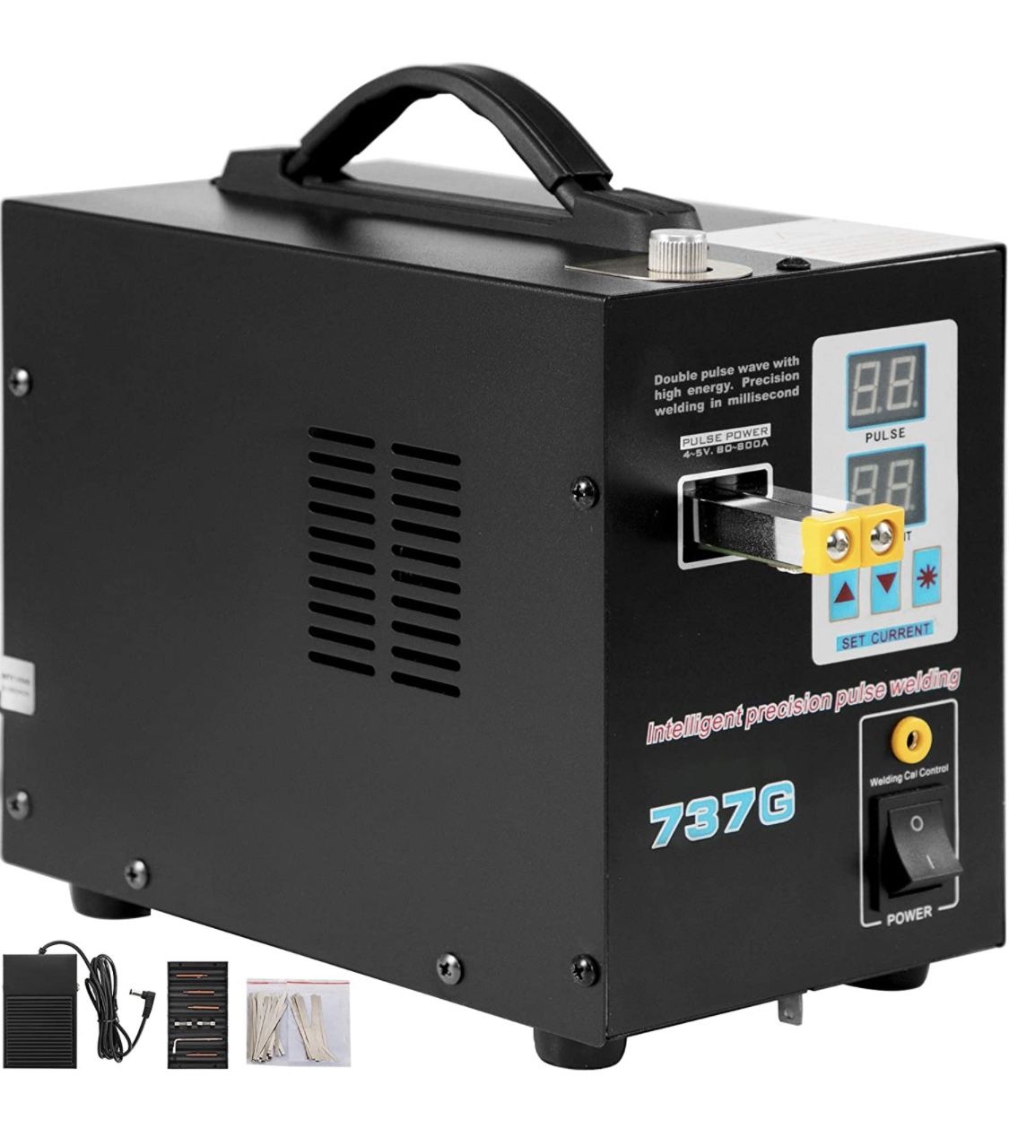 737G Battery Welding Machine, 0.15mm Pulse Spot Welder,110V Battery ...