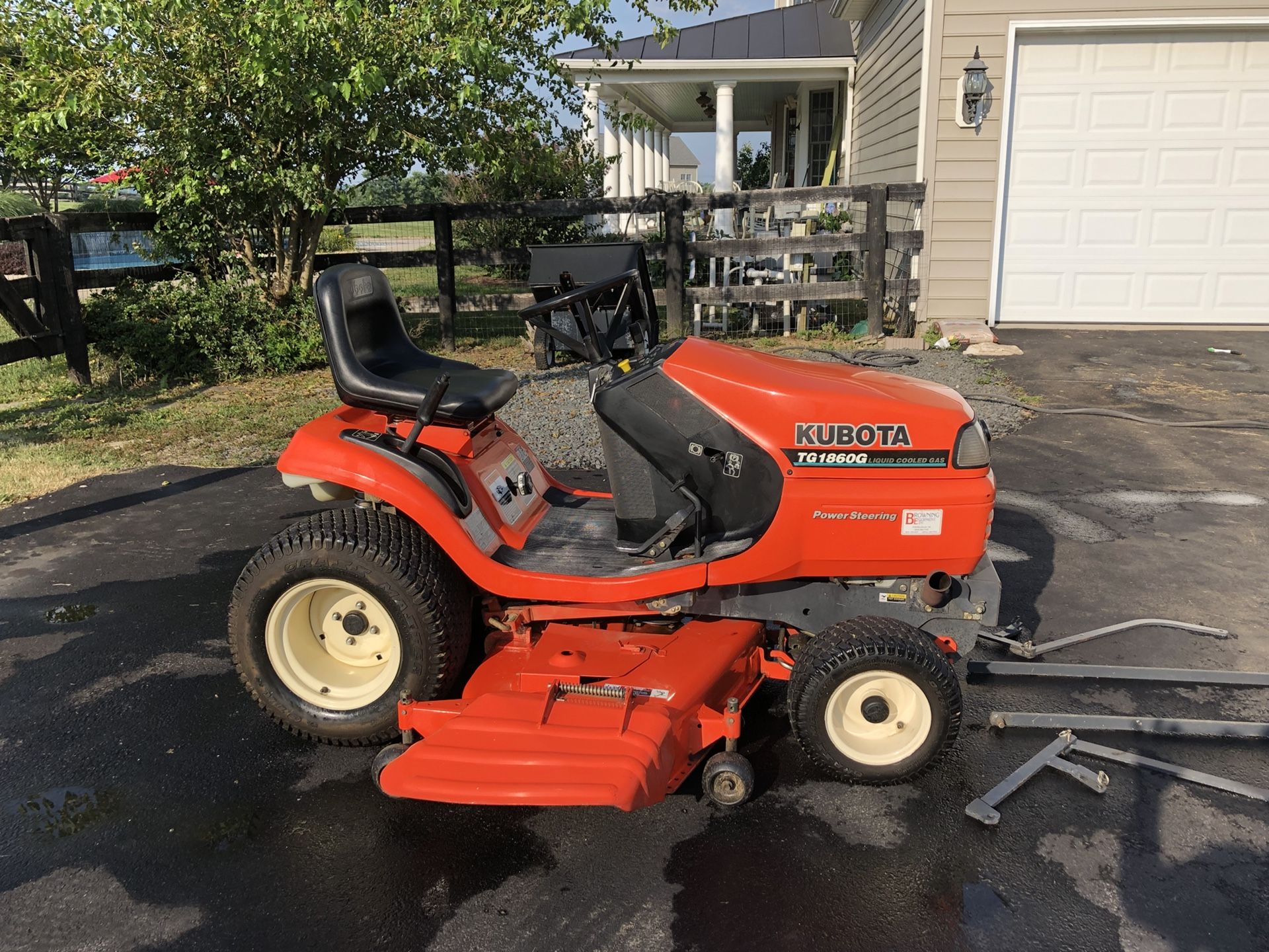 2005 Kubota TG1860G Lawn Tractor w/Snow Blade for Sale in Hamilton, VA ...