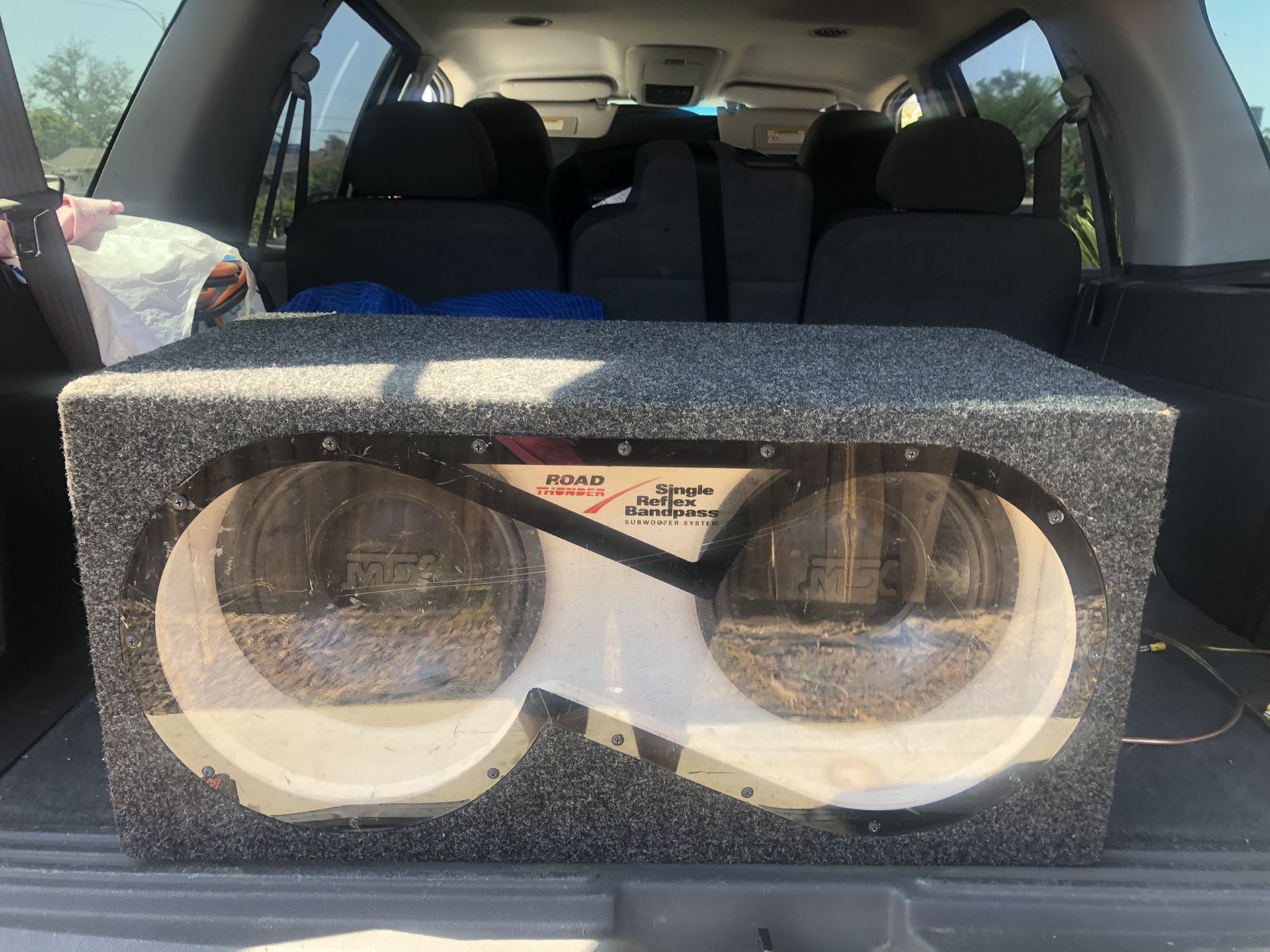 MTX ROAD THUNDER 10” SUBS IN A BANDPASS PLEXIGLASS BOX for Sale in ...