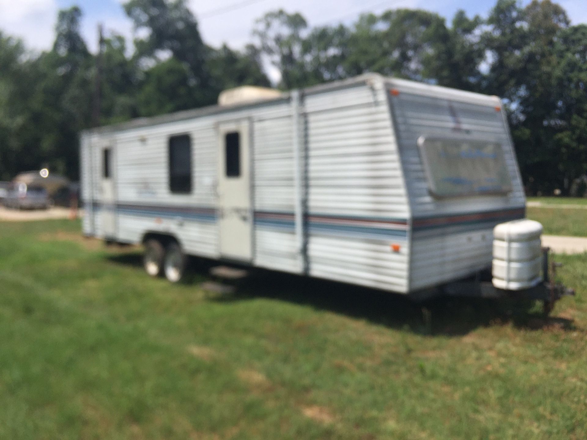 97 fleetwood mallard tag along camper for Sale in Winston-Salem, NC ...