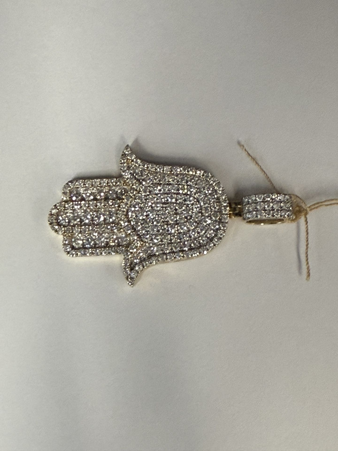 10K Yellow Gold Hand of God Pendant – 8.60g, 5.50ct for Sale in ...