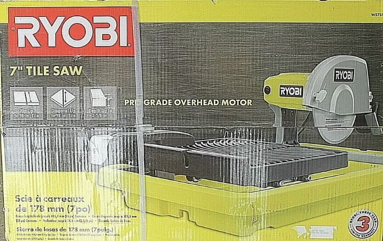 Ryobi WS731 Overhead 9 Amp Corded 7" Wet Tile Saw for Sale in St ...