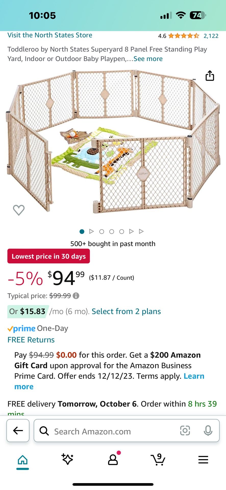 Brand New 8 Panel play yard for Sale in Desoto, TX - OfferUp