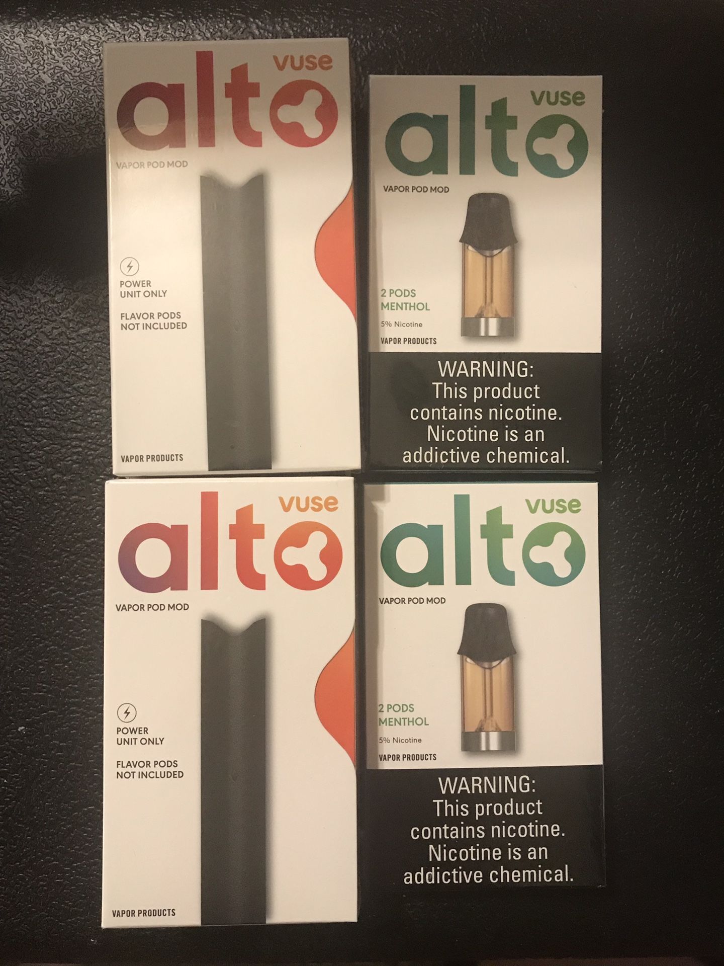 2 Vuse Alto Starter Kit+ 2 Menthol Refills for Sale in Meadow, TX - OfferUp
