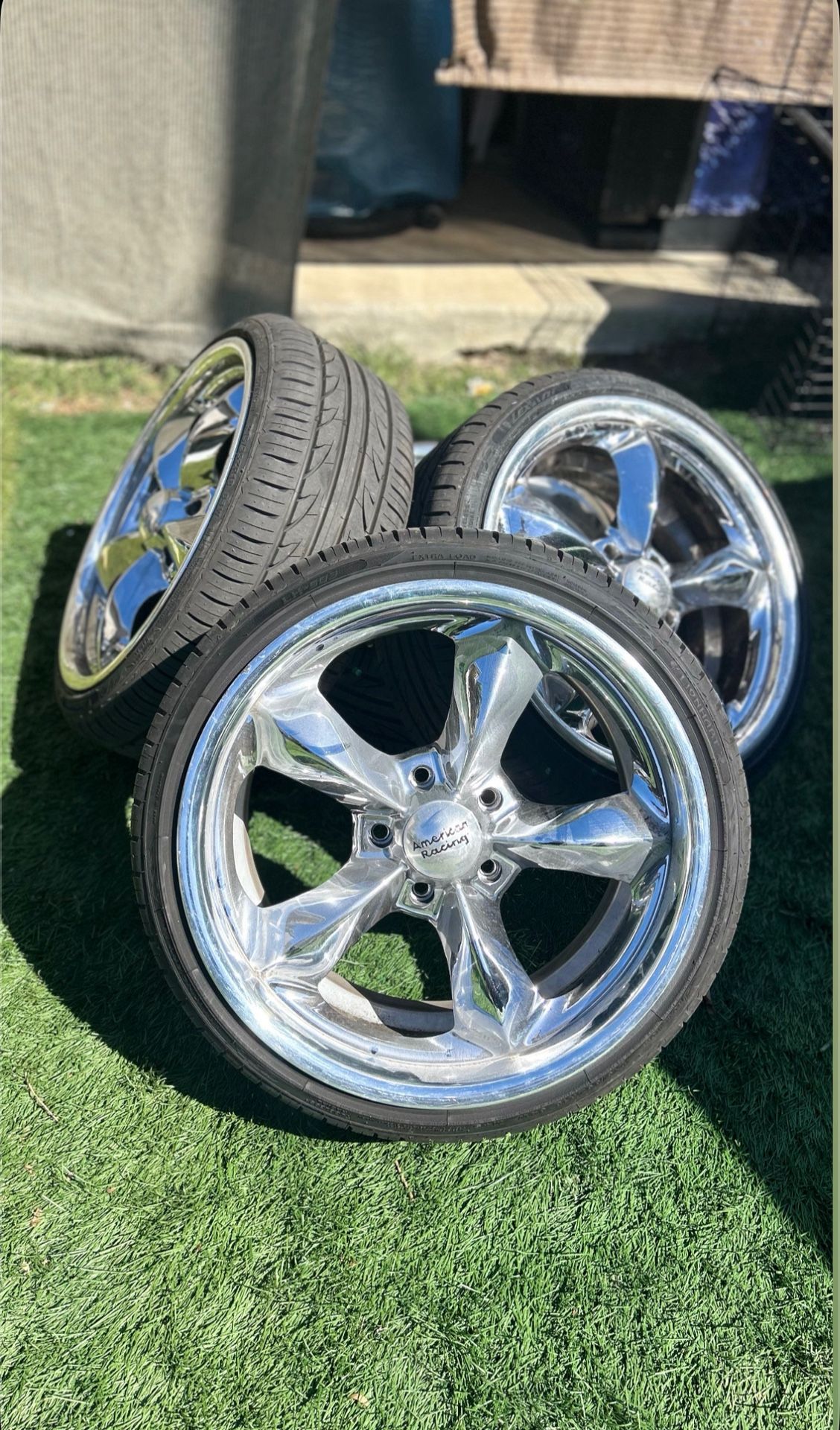 18 inch 5x4.75 American racing rims for Sale in Whittier, CA - OfferUp