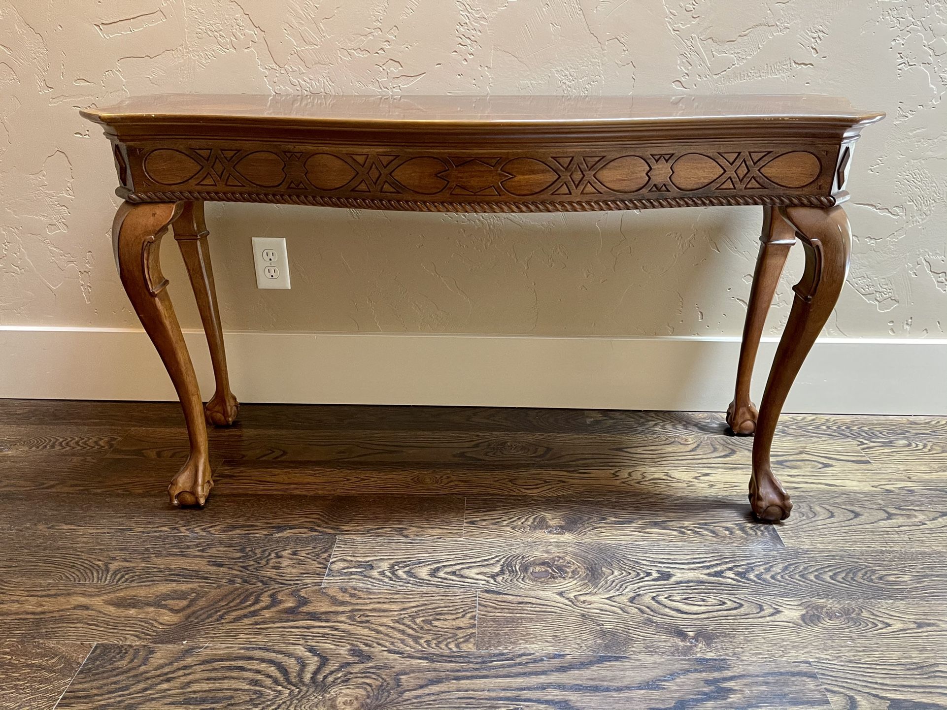 Sofa Console Table With Claw Feet for Sale in Meridian, ID - OfferUp