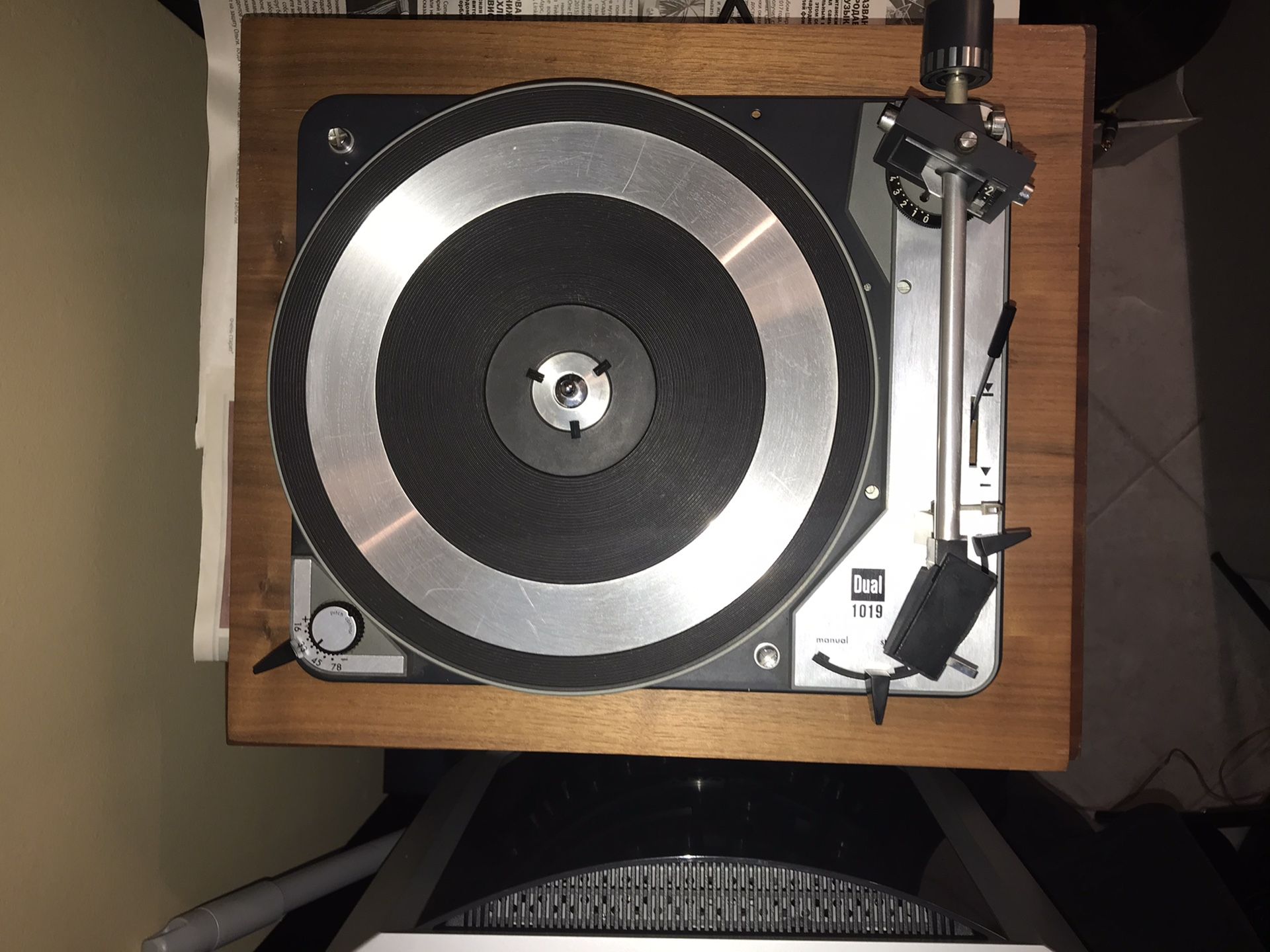 Turntable Dual 1019 mint condition Cover in perfect condition serviced ...