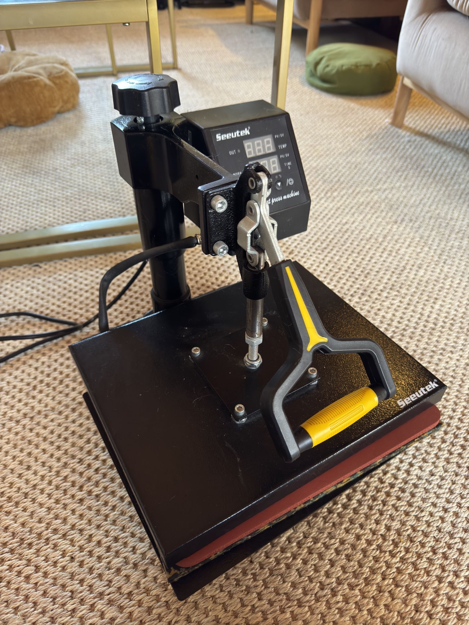 Seeutek Heat Press 12" X 10" Professional Heat Transfer Digital Sublimation Machine 360 Degree ...