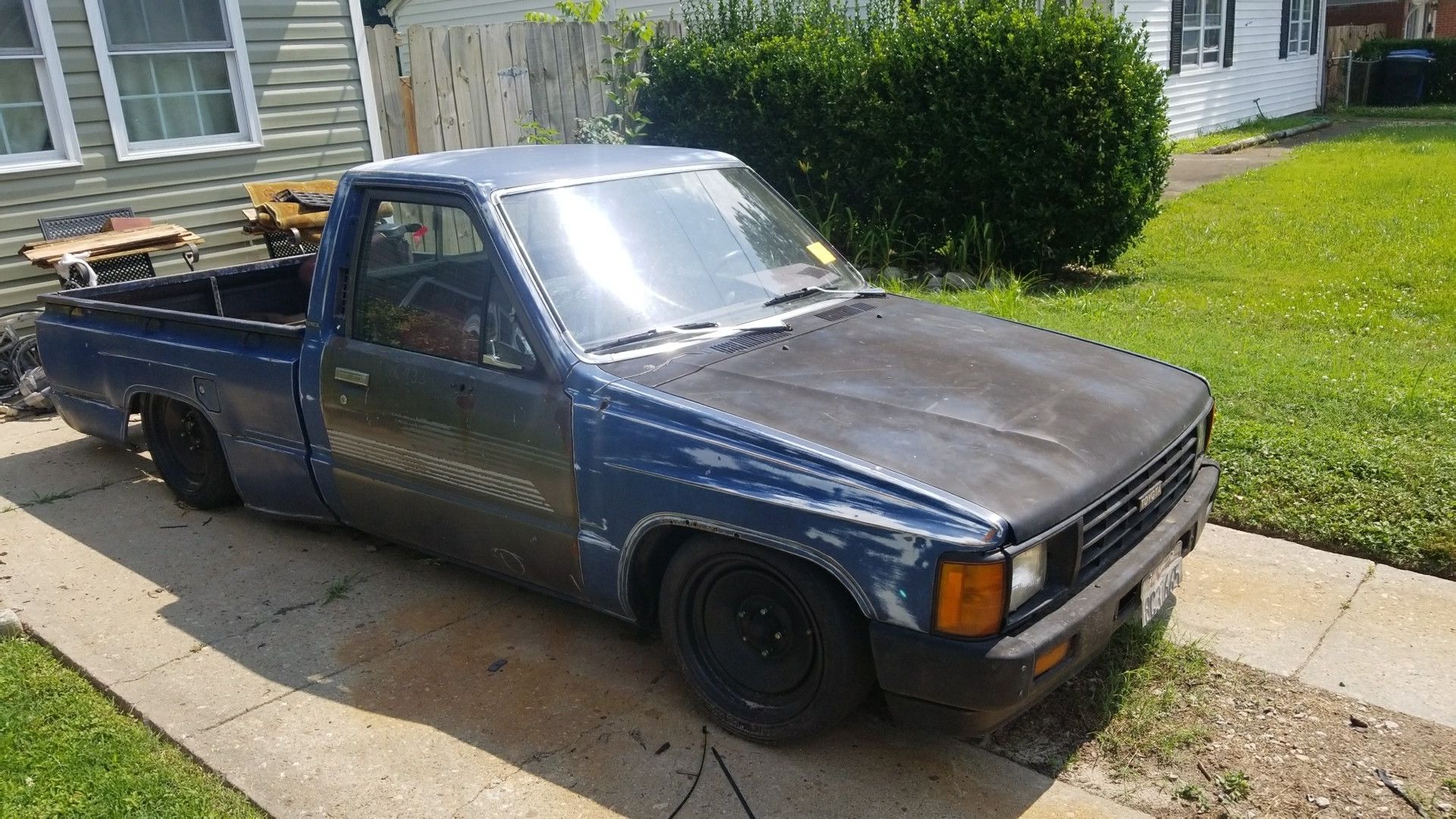 Bagged Toyota Pickup