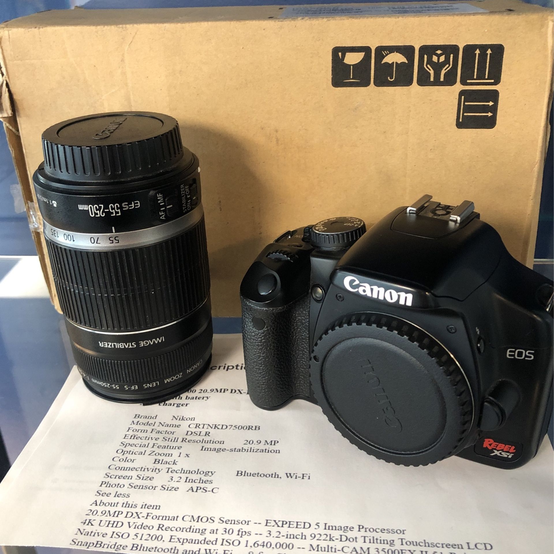 Canon Rebel XSi EOS Digital Camera DS126181 for Sale in Homestead, FL ...