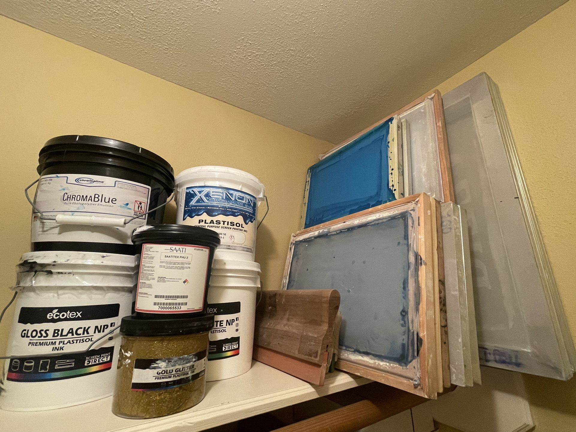 Manual Screen Print Machine And Accessories Plastisol Ink, Emulsions ...