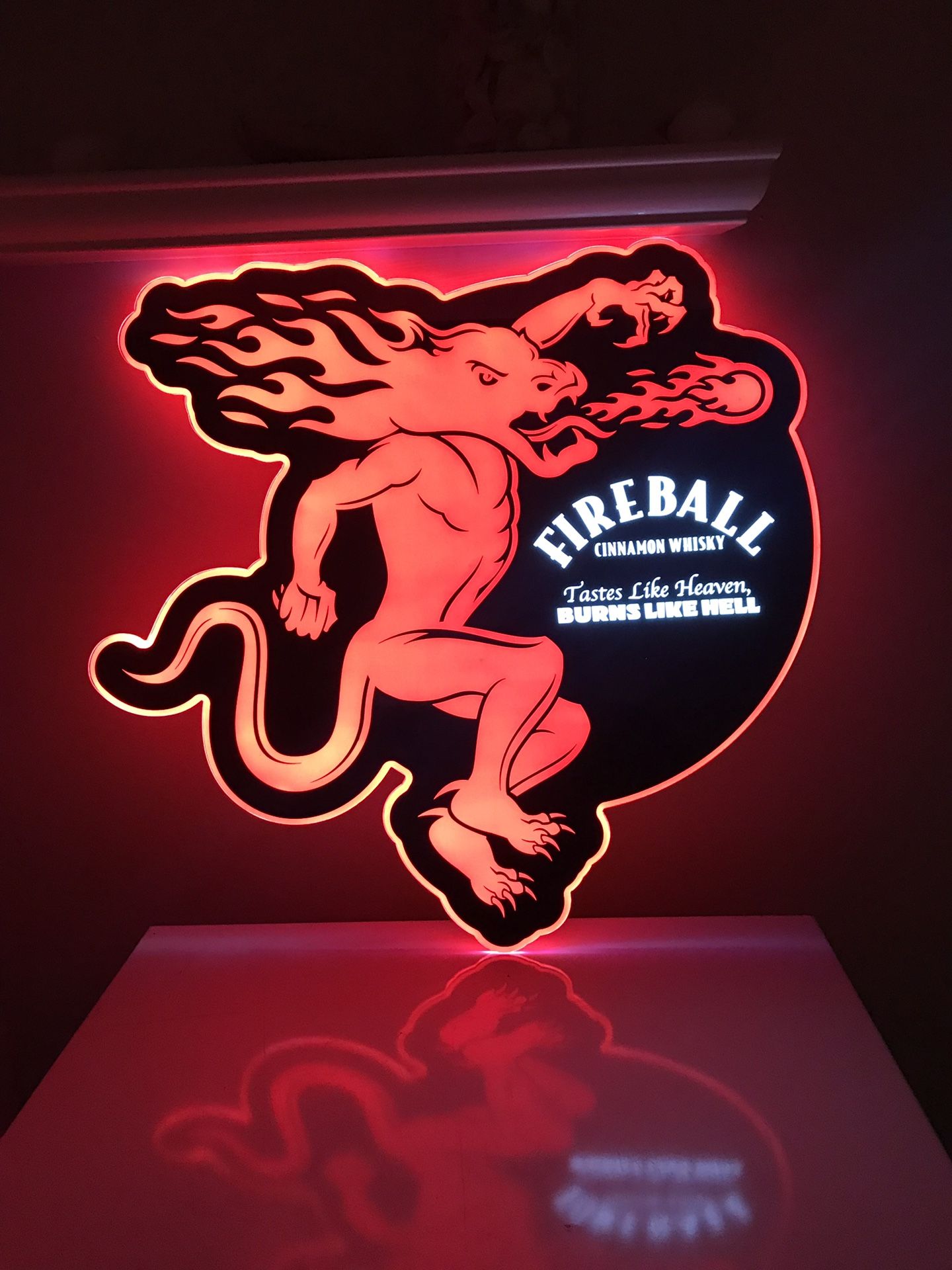 FIREBALL CINNAMON WHISKEY LIGHT UP SIGN for Sale in Denver, CO - OfferUp