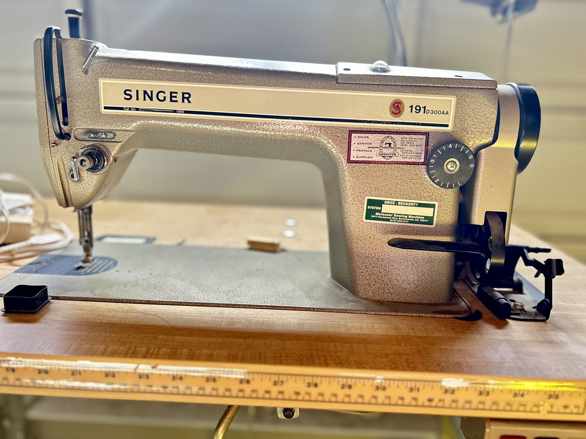 Singer Industrial Sewing Machine Good Condition Works Great Comes With ...