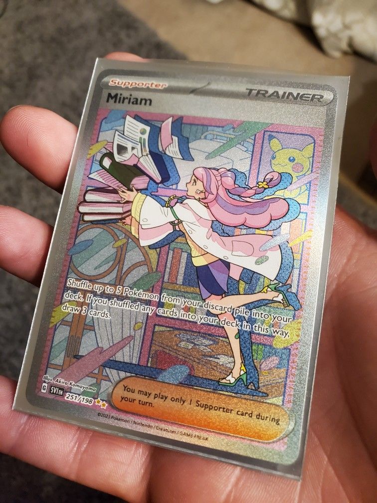 Pokemon TCG Miriam Trainer 251/198 Full Art Rare Scarlet & Violet for ...