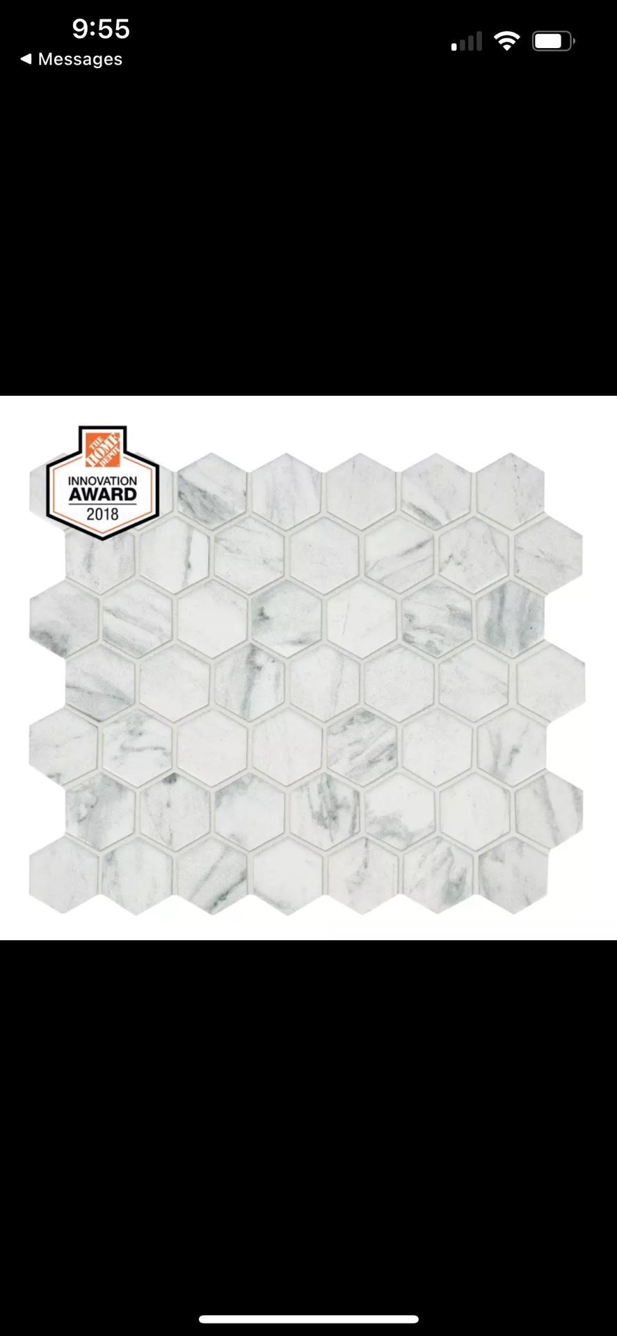 Lifeproof Carrara 10" x 12" x 6.35mm Ceramic Hexagon Mosaic Floor ...