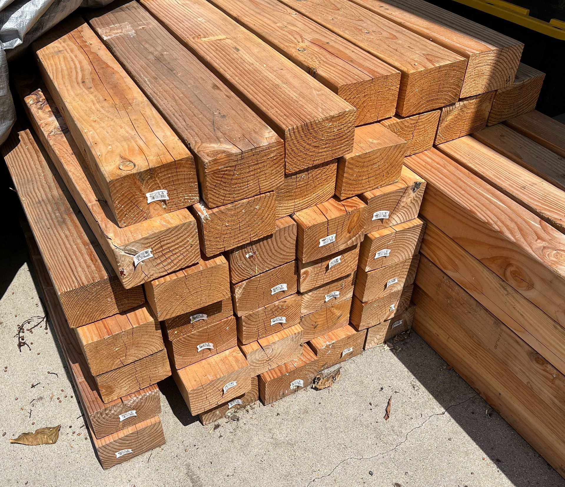 New Unused Lumber: 20 Of 4”x4”x12’ And 38 Of 4”x6”x8’ for Sale in San ...