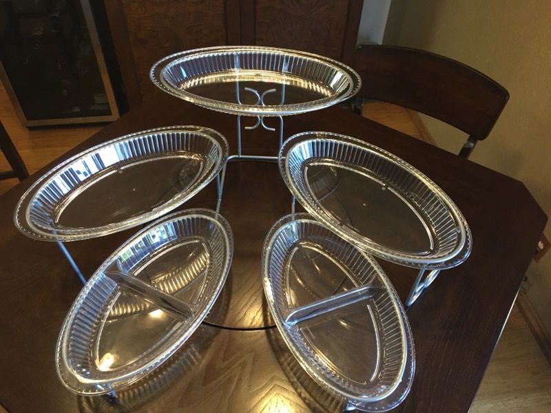 CreativeWare 5 Station Unbreakable Polycarbonate Buffet Server for Sale ...