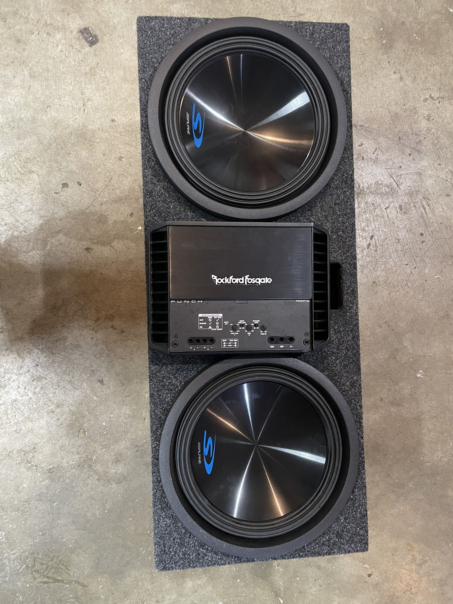Alpine Type S 12s/ Rockford Fosgate Amp for Sale in Portland, OR - OfferUp
