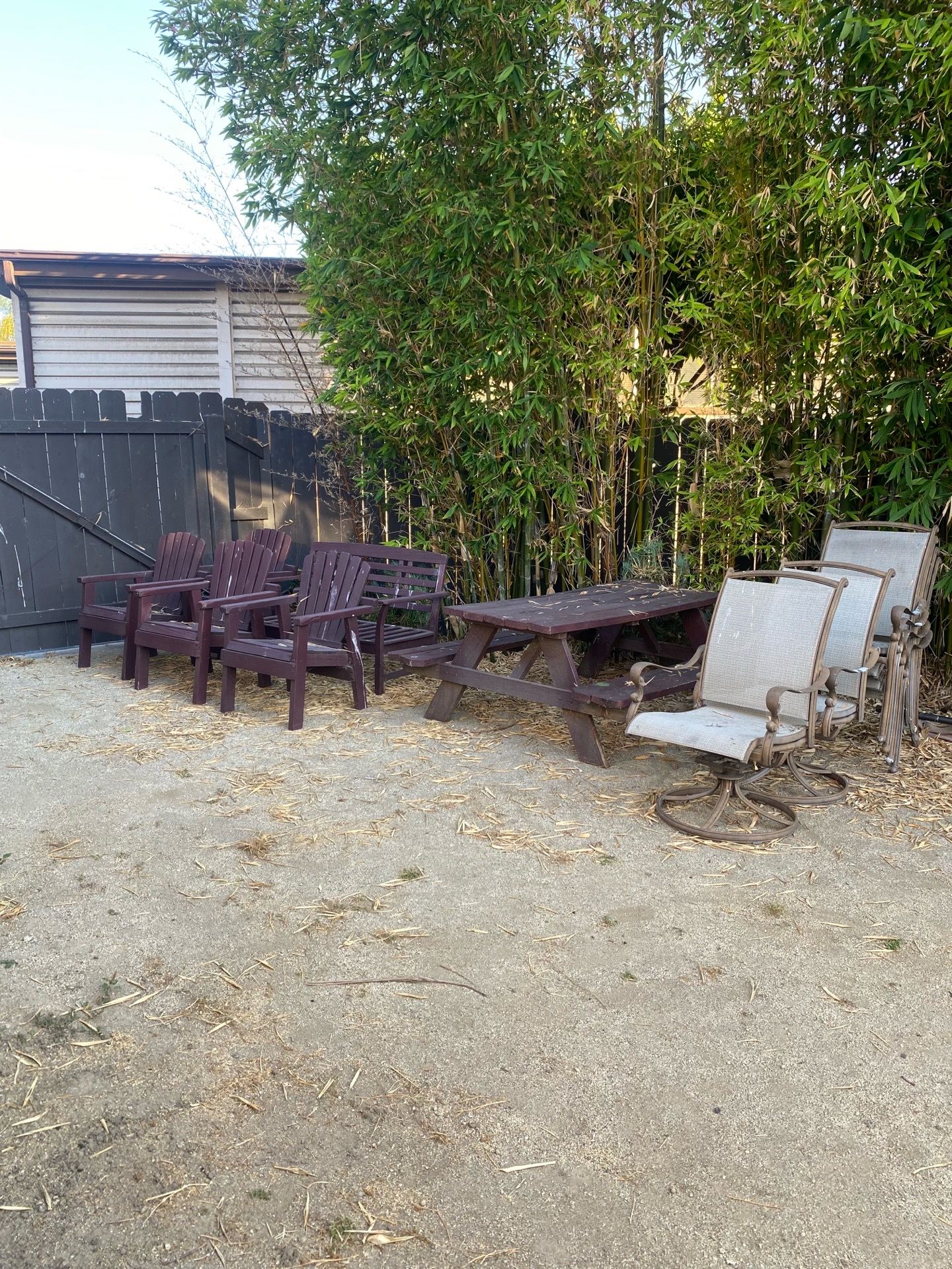 Outdoor furniture- needs repair. Must take everything. for Sale in ...