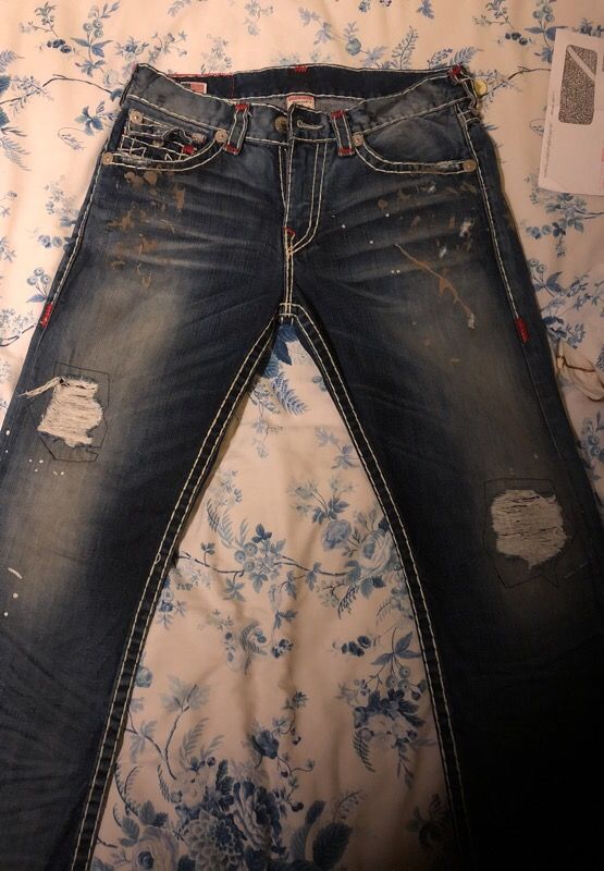 Red True Religion Jeans