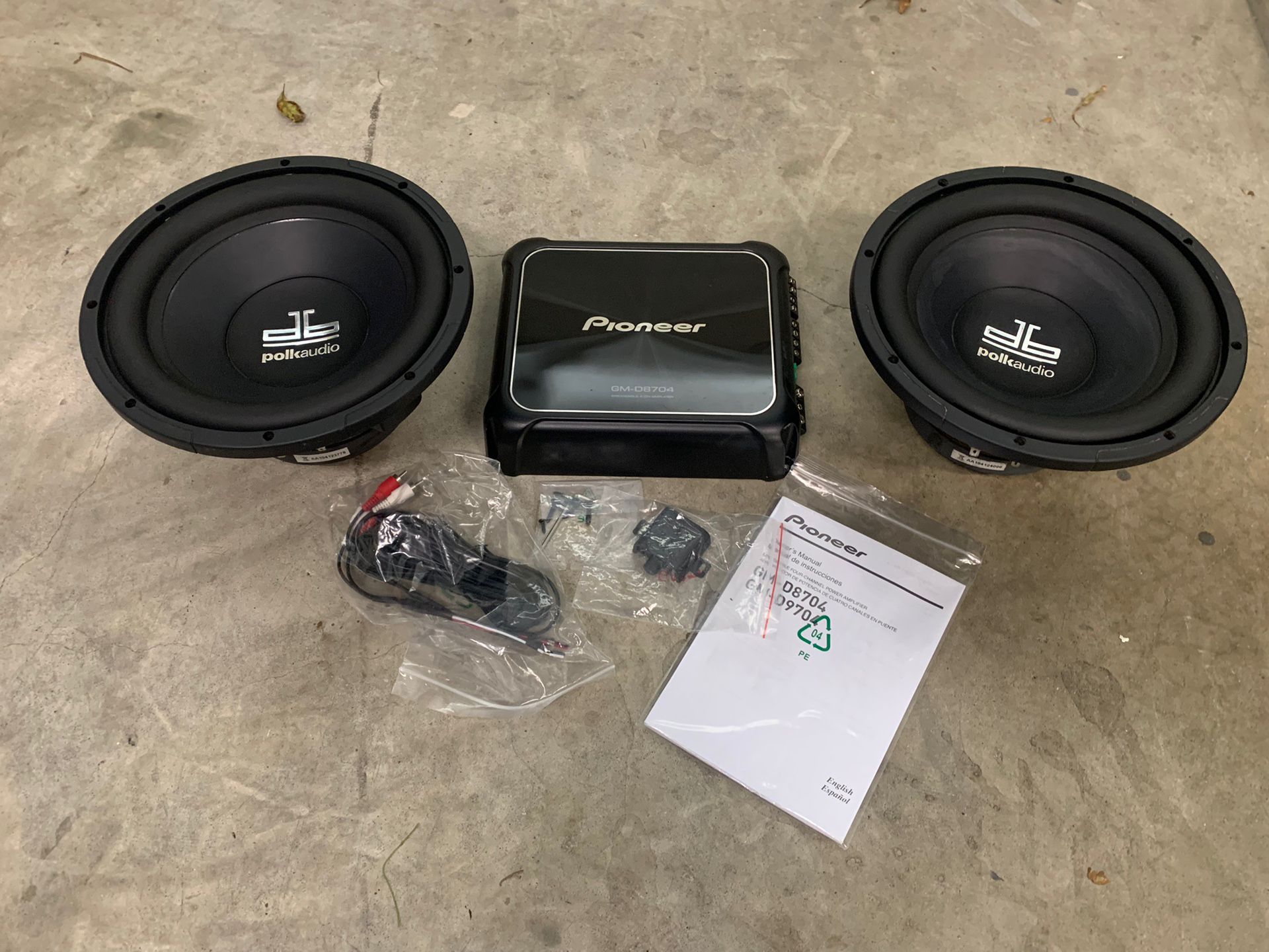 Pioneer Amp + Polk 10” Subs for Sale in Hermosa Beach, CA - OfferUp