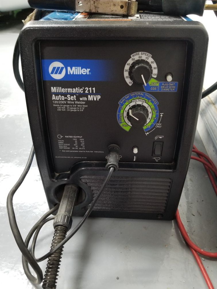 Miller Millermatic 211 Auto-Set with MVP MIG Welder for Sale in Phoenix ...