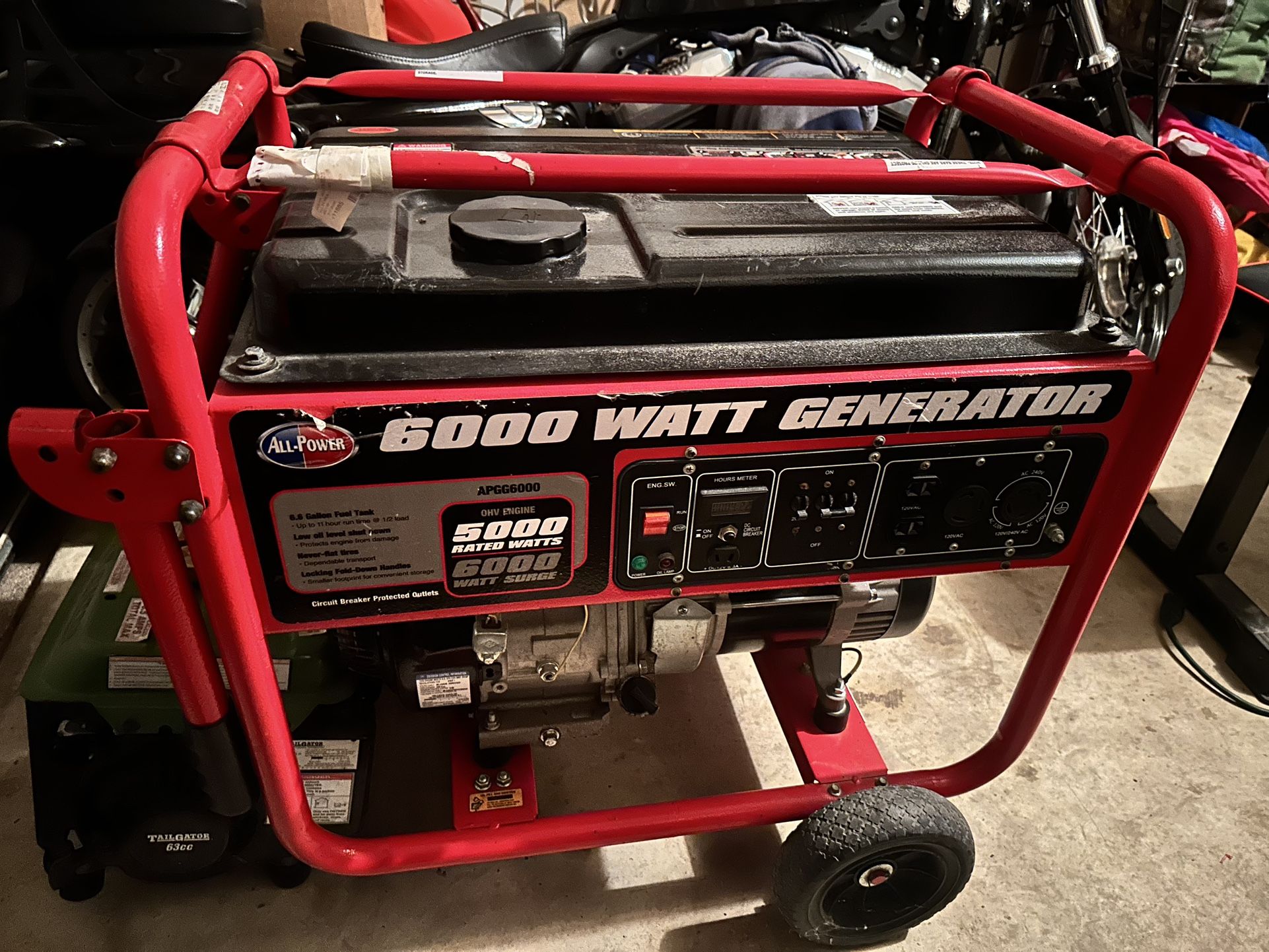 All Power 6000 Watt Generator for Sale in San Antonio, TX - OfferUp