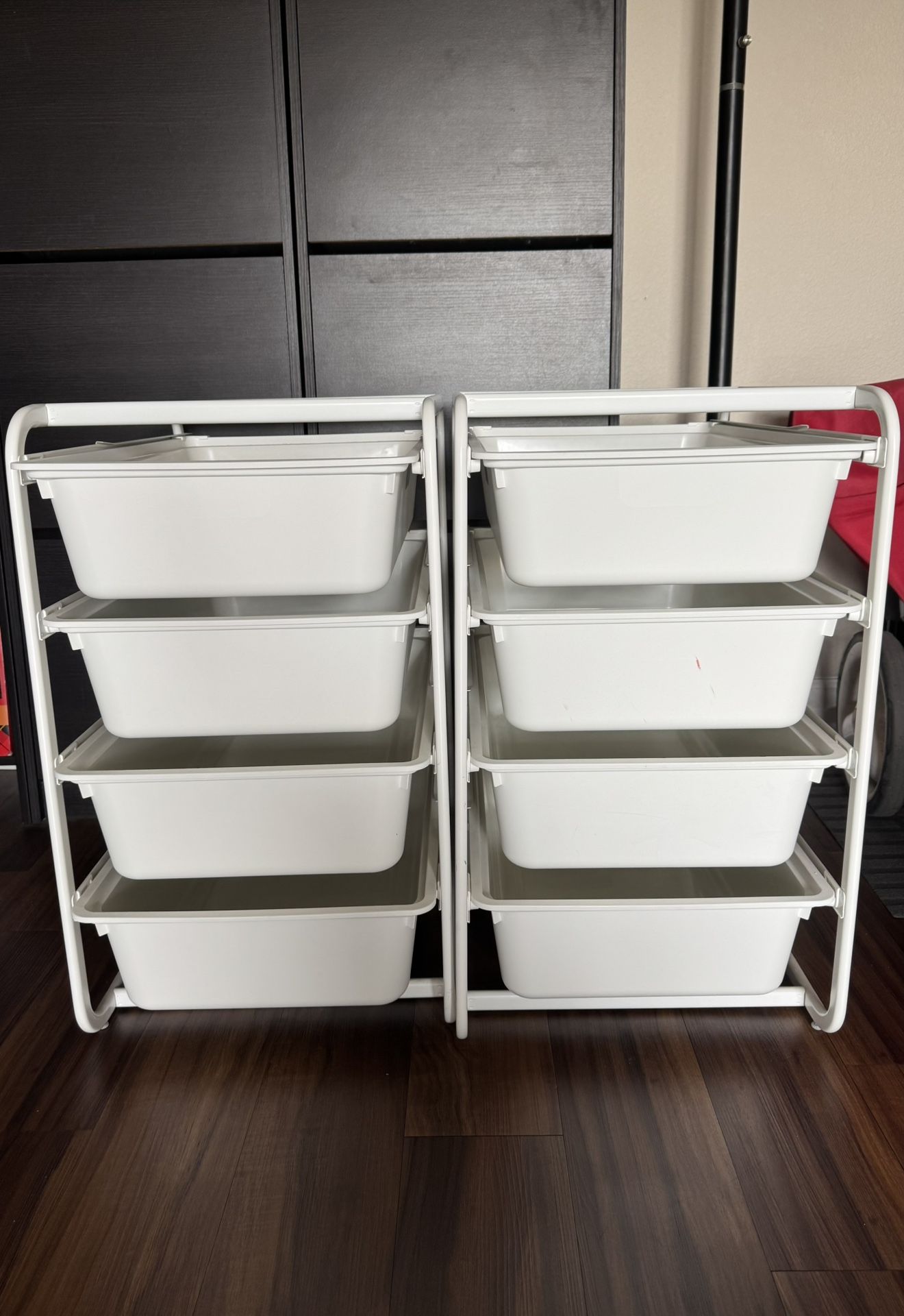 IKEA ALGOT White Metal 4 Drawers 2 PCS for Sale in Glendale, CA - OfferUp