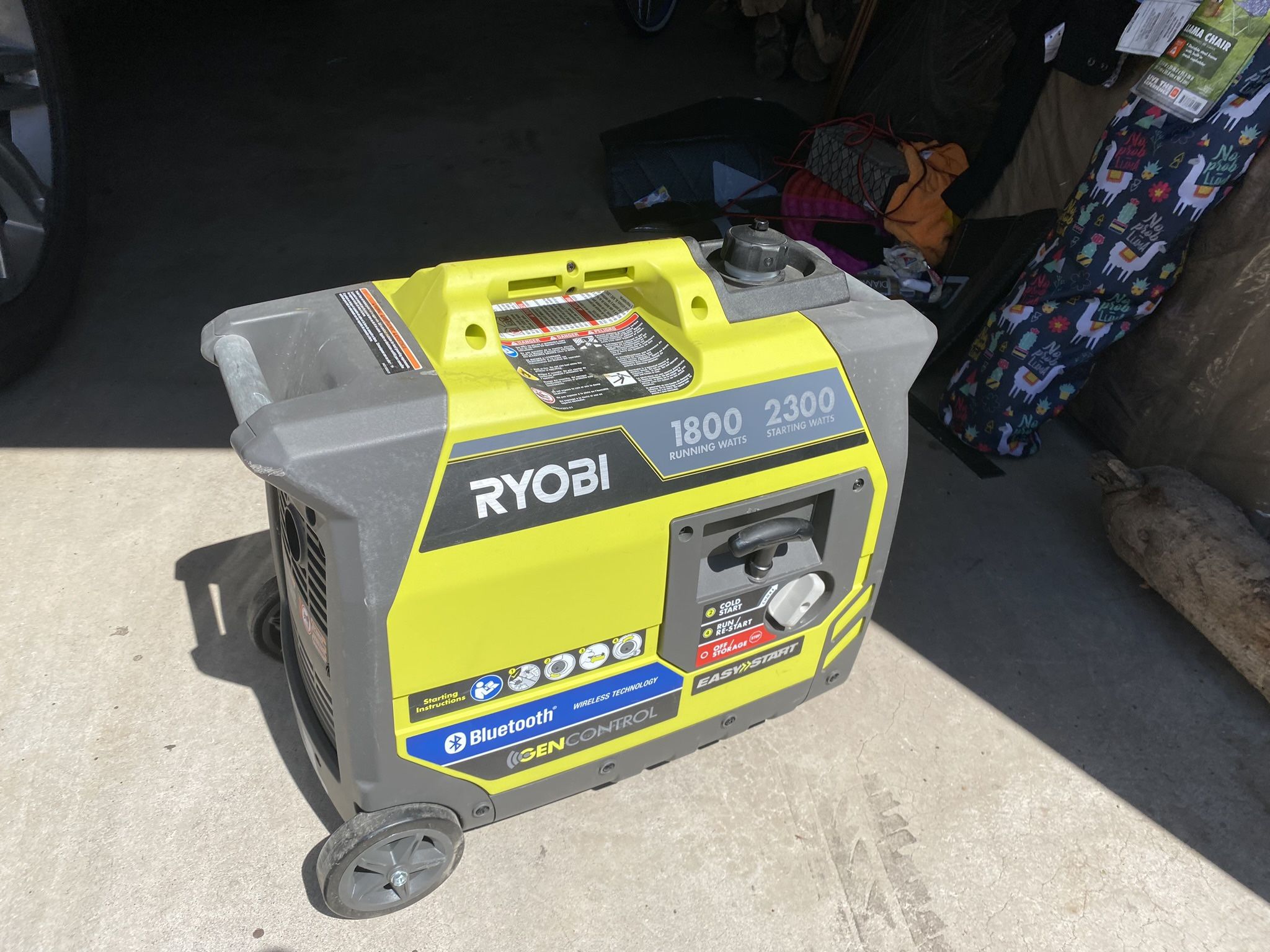 REDUCED PRICE- Super Quiet Ryobi 2300 Watt Portable Generator. Like NEW ...