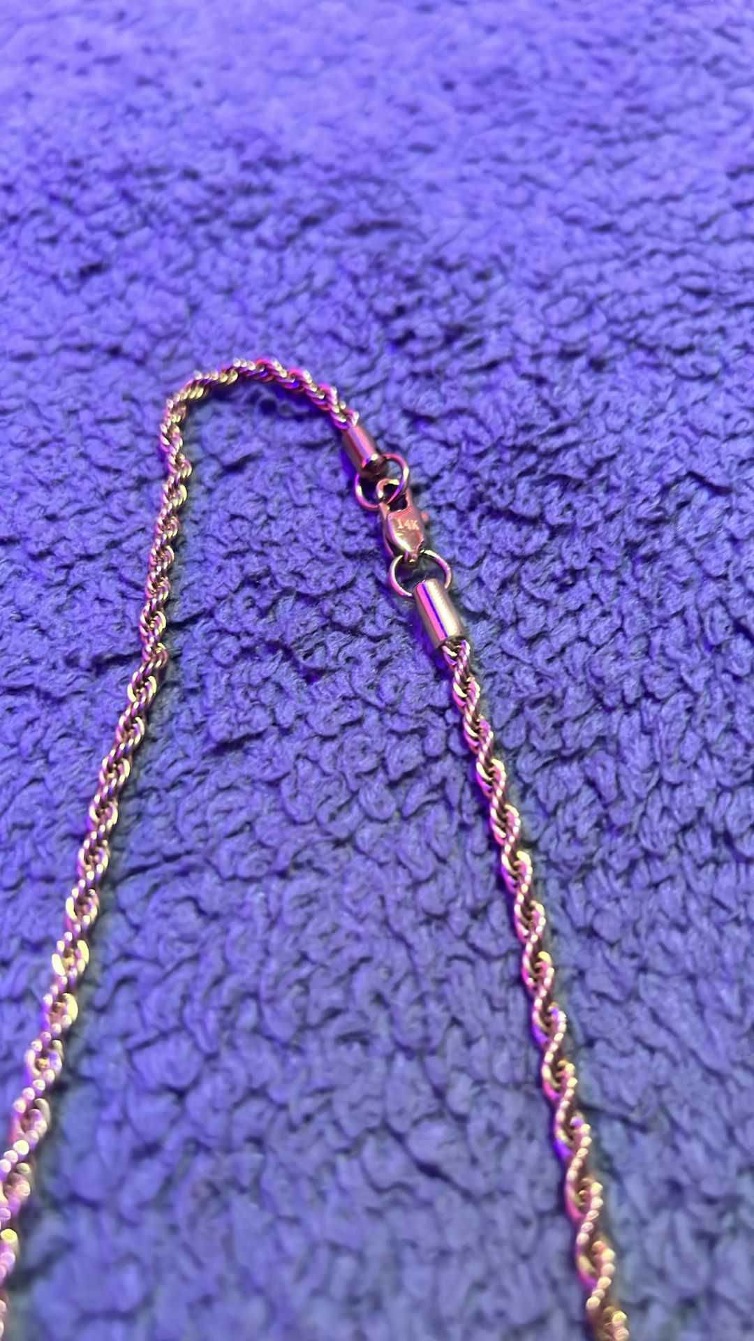 14k Gold Milo Rope Chainp for Sale in Riverside County, CA - OfferUp