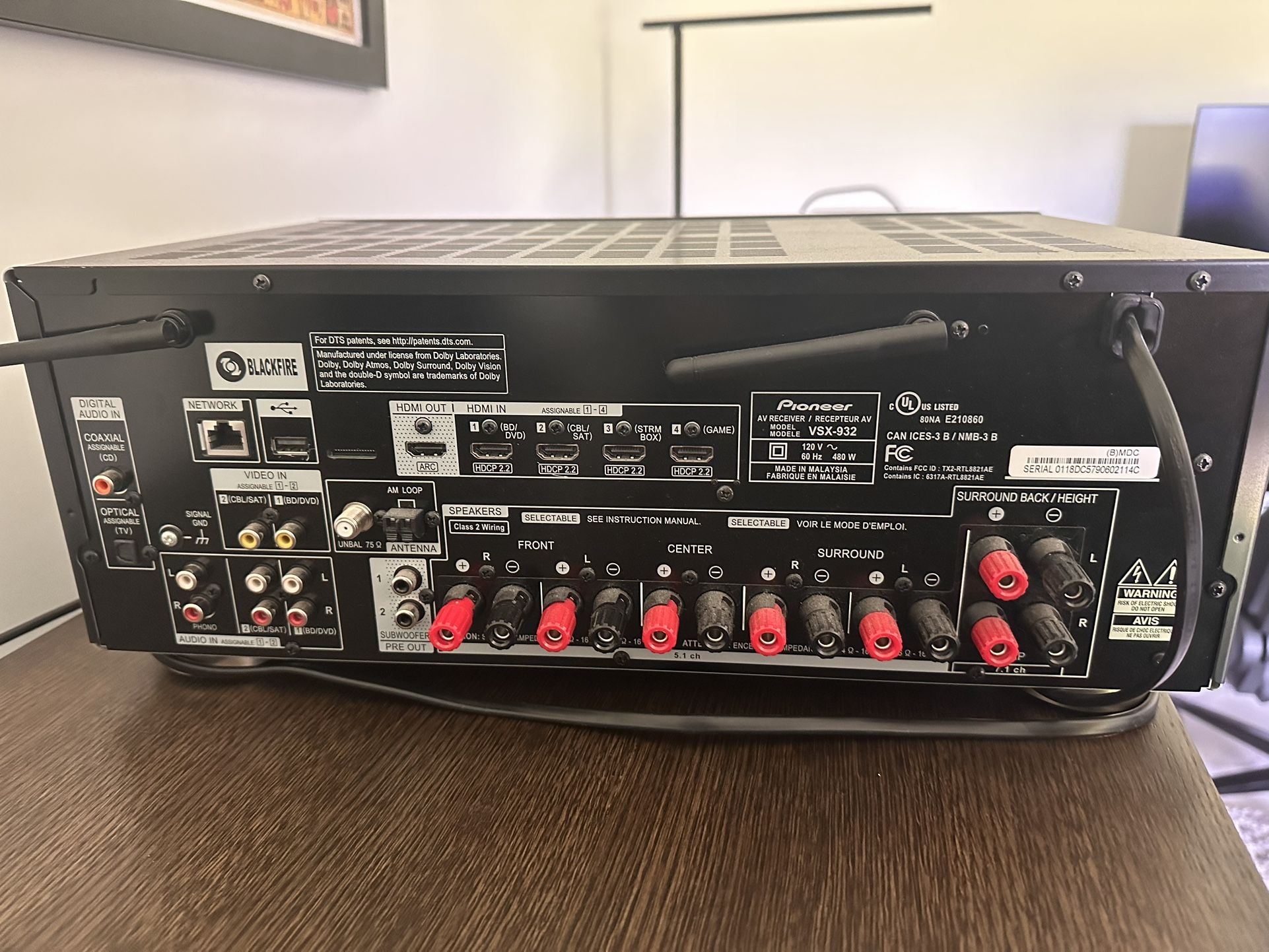 Pioneer AV Receiver VSX-932 for Sale in Miami, FL - OfferUp