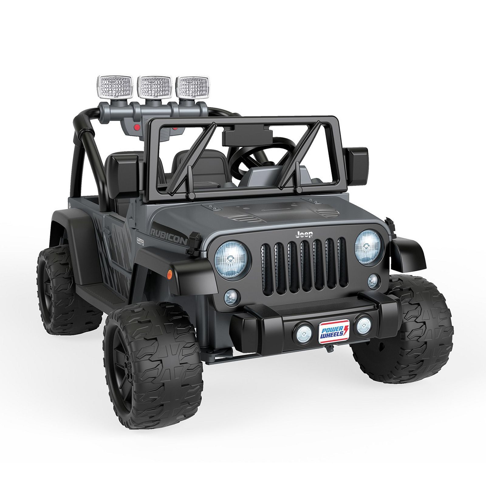 Power Wheels Jeep Wrangler 12-Volt Battery-Powered Ride-On Toy Vehicle ...