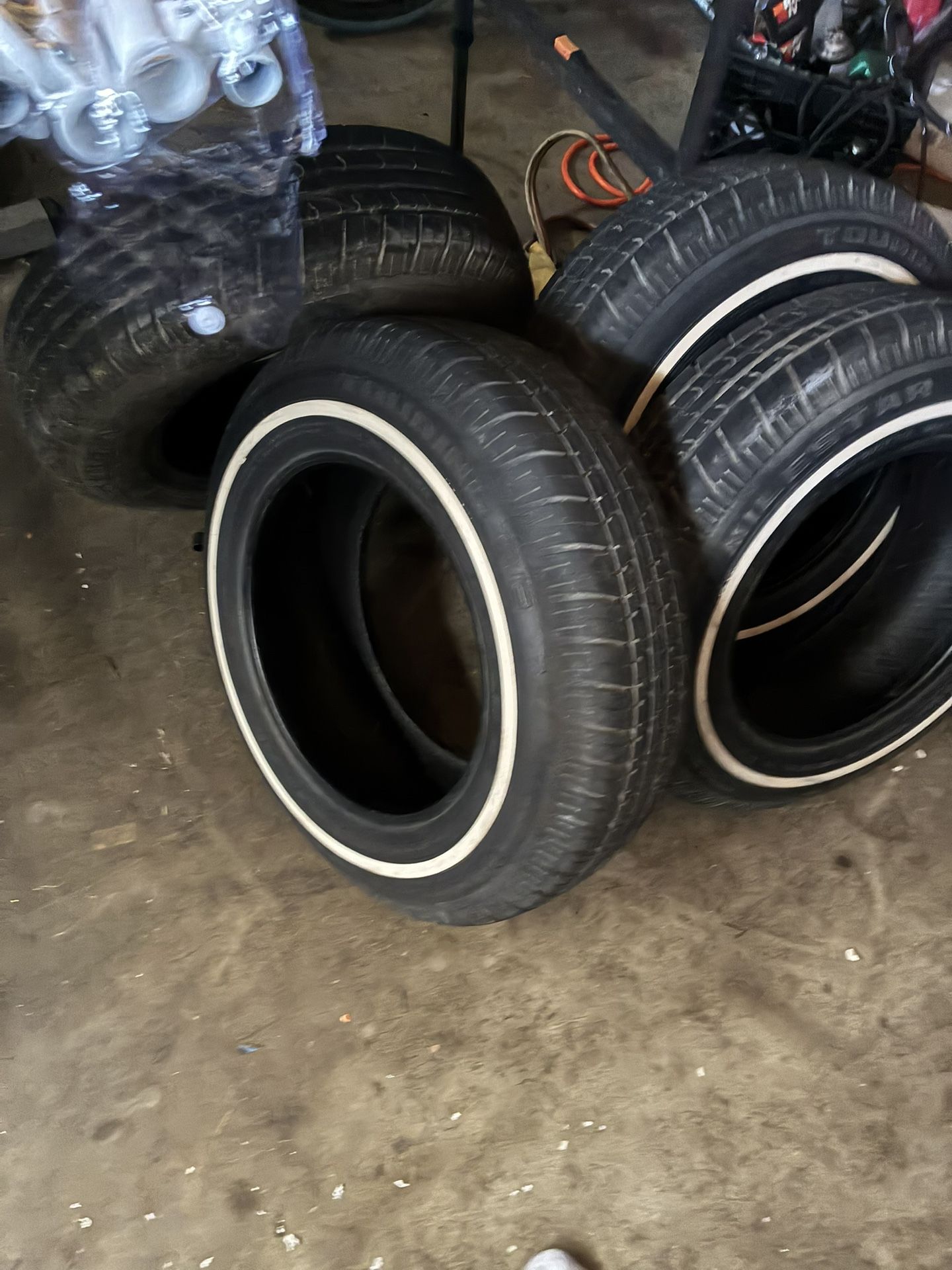 155/80/13 White Walls //// Whitewalls /// Wire Wheels Tires ...