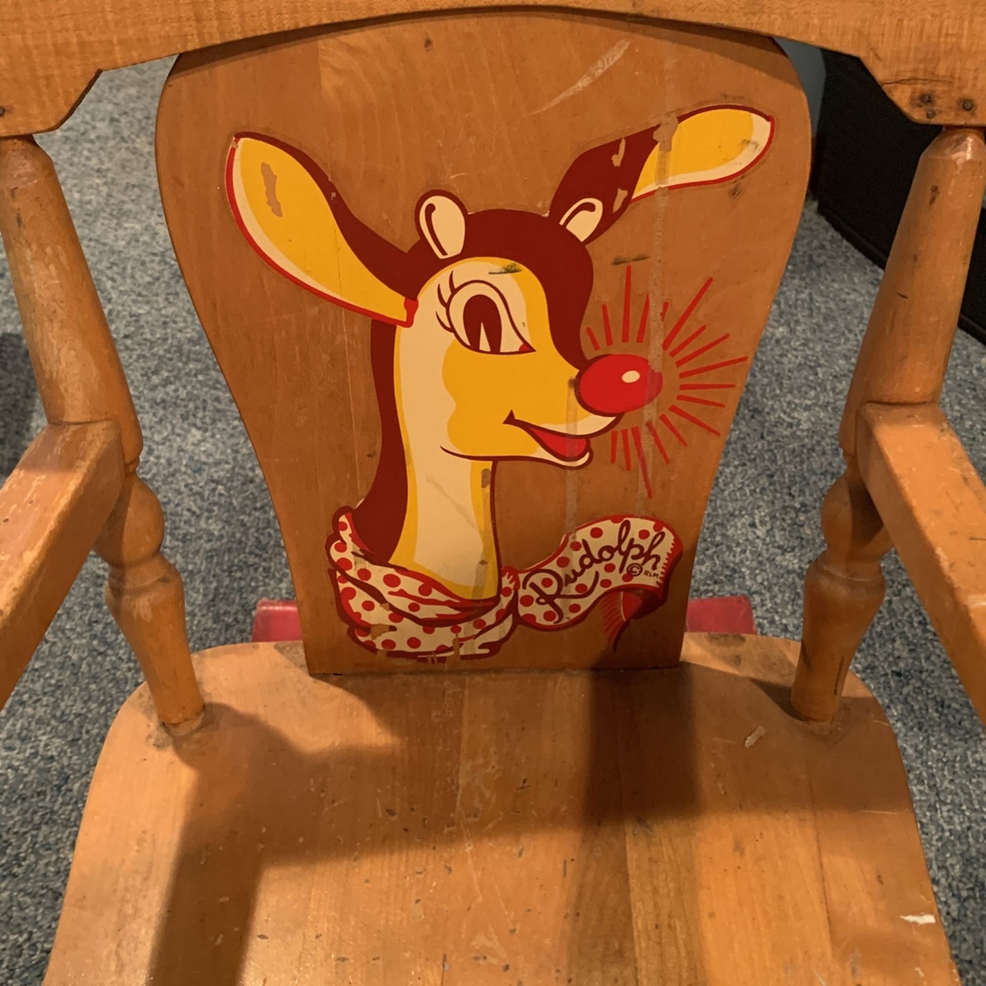 Rudolph Red Nose Reindeer Kids Rocking Chair for Sale in Garden City P ...