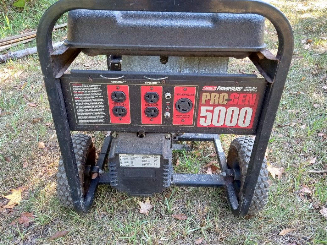 Coleman Power mate Pro Gen 5000 for Sale in Walker, LA - OfferUp