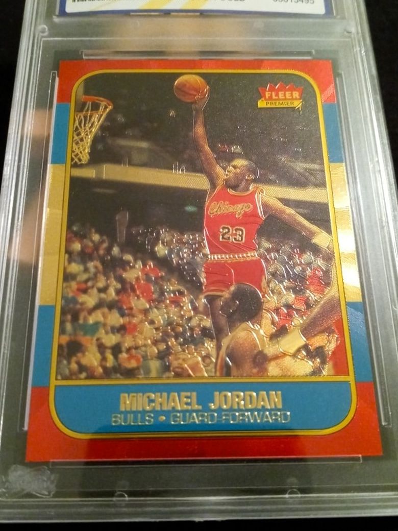 Michael Jordan Fleer Refractor Card 96-97 Graded 10 for Sale in Bell ...