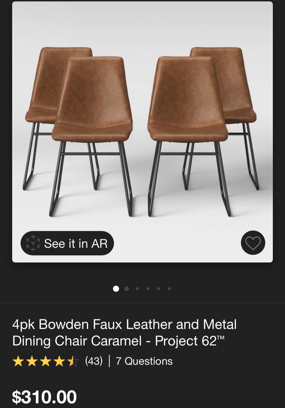 Project 62 Bowden Accent Chair Caramel Faux Leather | ppgbbe.intranet ...